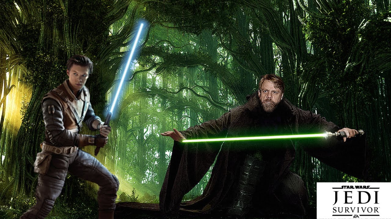 Cal Kestis coached by Luke Skywalker (Mark Hamill) in ways of the Force ...