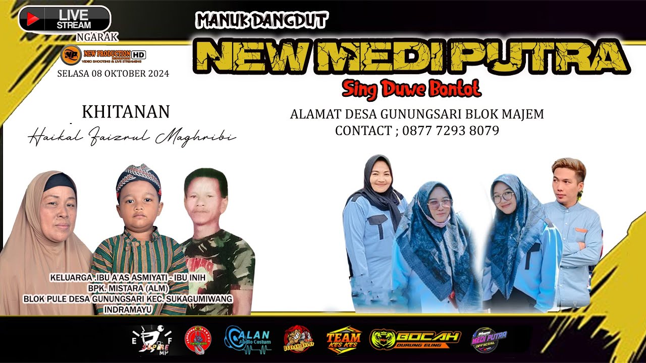 🔴 LIVE NGARAK NEW MEDI PUTRA // KHITANAN HAIKAL .// EDISI GUNUNGSARI ...