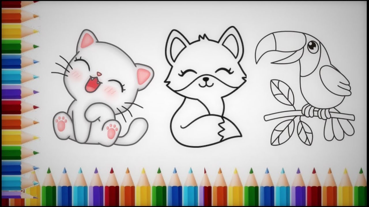 How to make Easy and Simple Drawings For School works |Drawing | Sketch ...