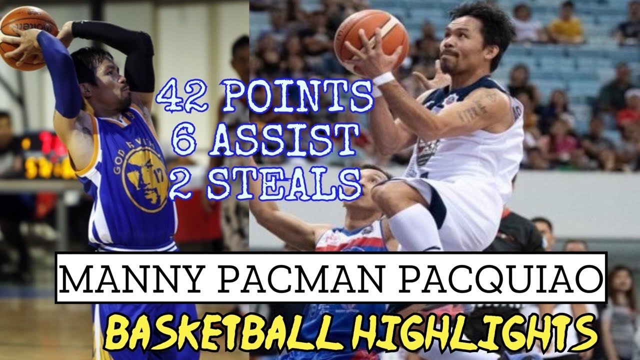 Manny Pacman Pacquiao Basketball Highlights - YouTube