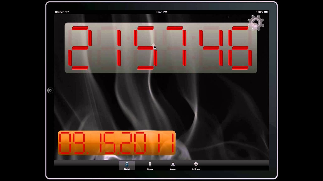 Pimp Clock - clock & date for iPad - YouTube