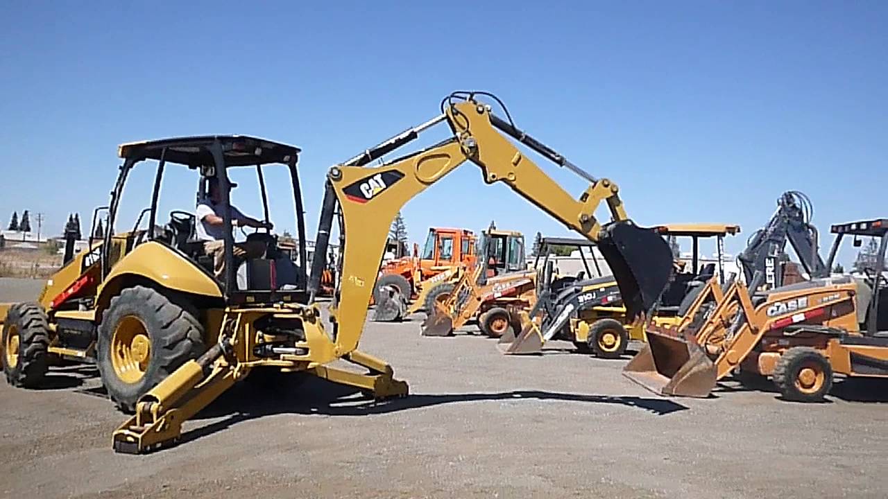 2014 Caterpillar 416F 4x4 Loader Backhoe - YouTube