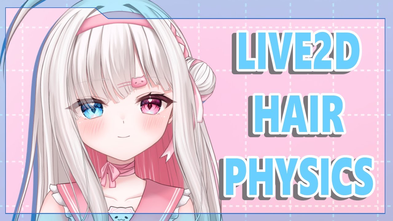 【Live2D】Meii's VTuber Model Hair Physics + Face Angle XYZ【WIP】 - YouTube