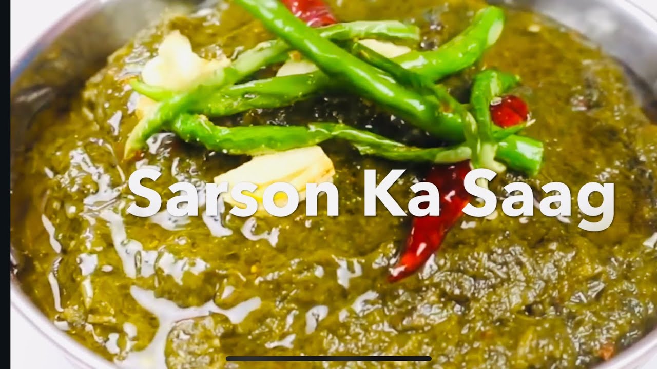 How To Cook Sarson Ka Saag | Basic Saag Recipe | Vegan Recipe | Gulten ...
