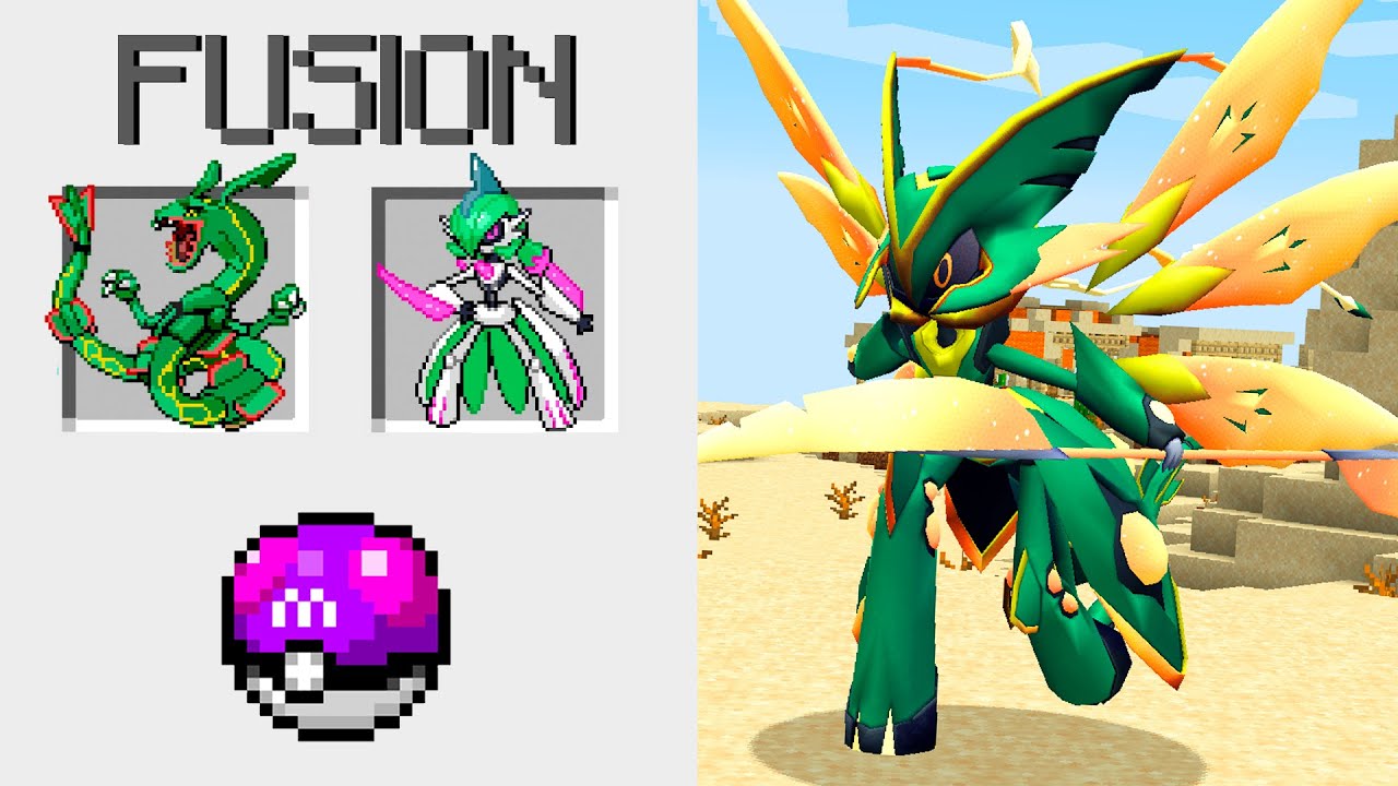 Criei Pokémons FUSÕES no Minecraft Pixelmon - YouTube