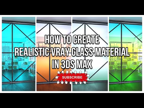 How to create Realistic VRay Glass Material in 3ds Max - YouTube