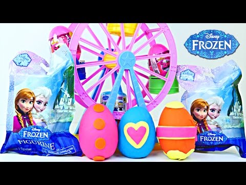 NEW Frozen Toys Fashems Zelfs Play Doh Surprise Eggs Blind Bags Juguetes de Huevos de Plastilina