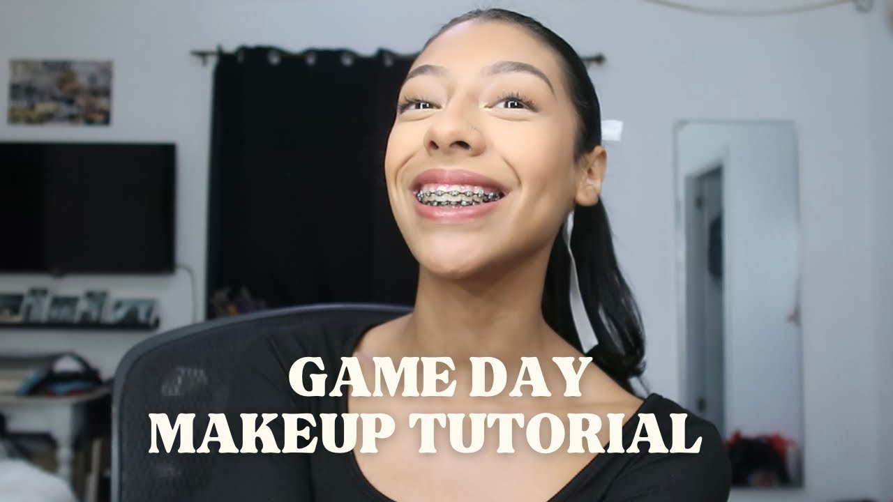 GAME DAY MAKEUP TUTORIAL| YOSELIN S - YouTube