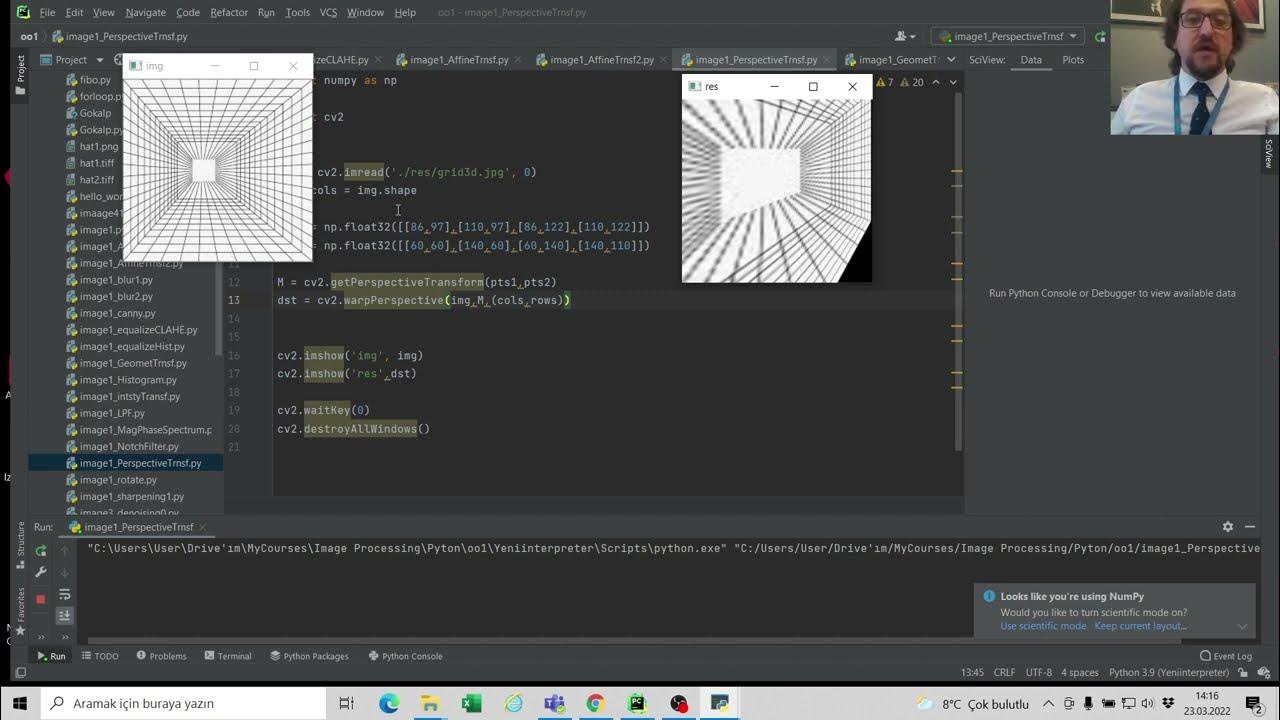 Perspective Transformation with Python - YouTube