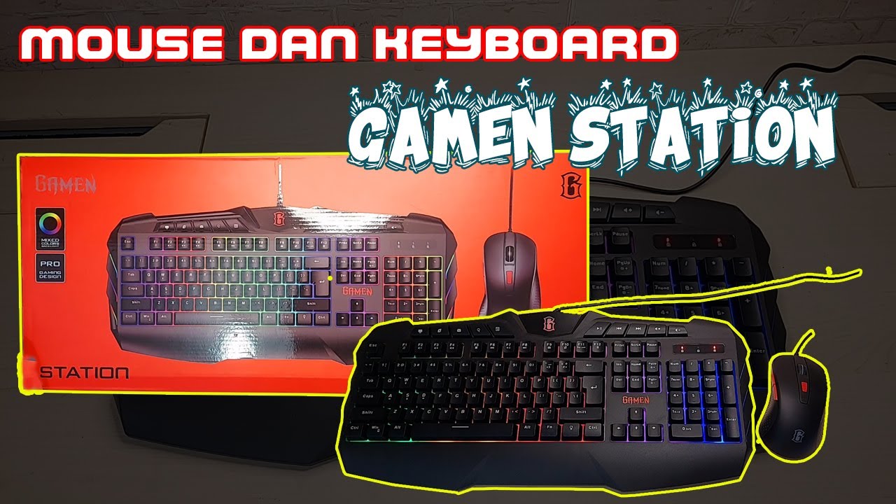 MOUSE KEYBOARD GAMEN STATION - YouTube