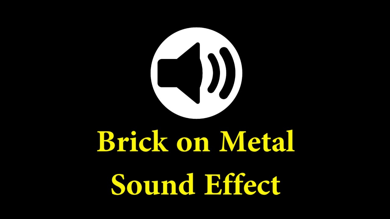 Brick on Metal Sound Effect - Cartoon Sound Effect - sfx free - YouTube