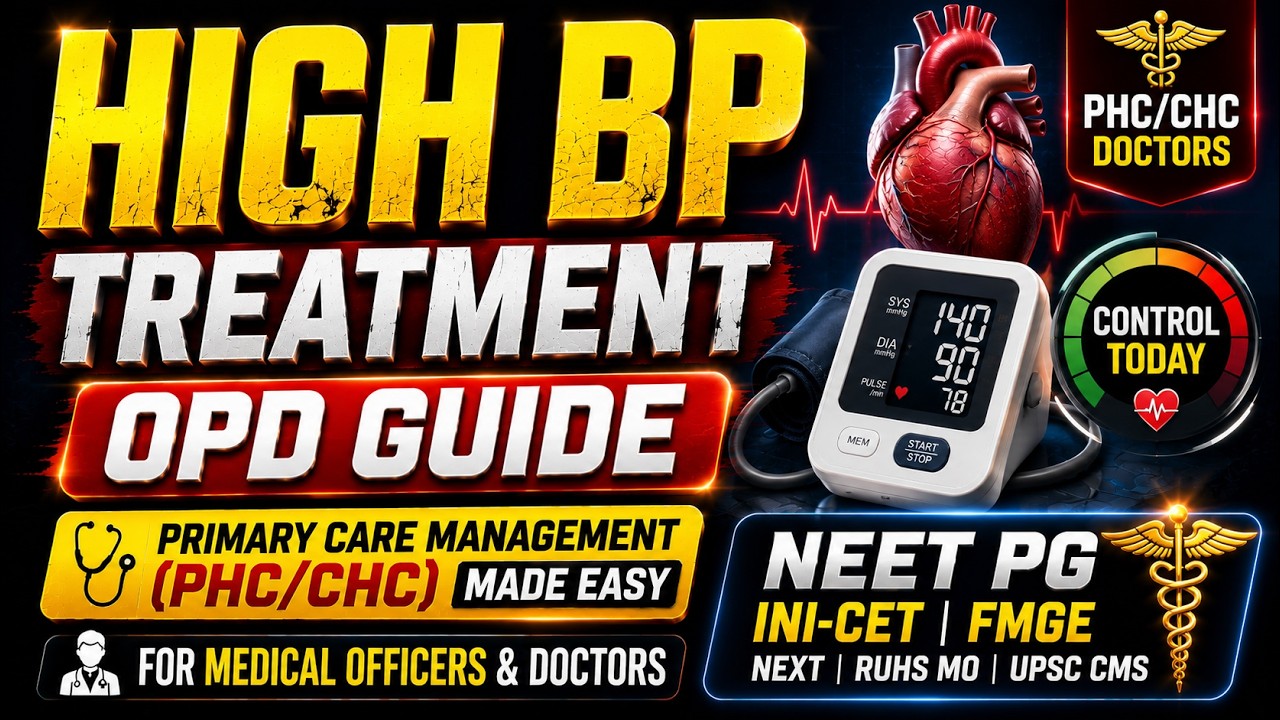High BP Treatment OPD Guide | Primary Care Management (PHC/CHC) for ...
