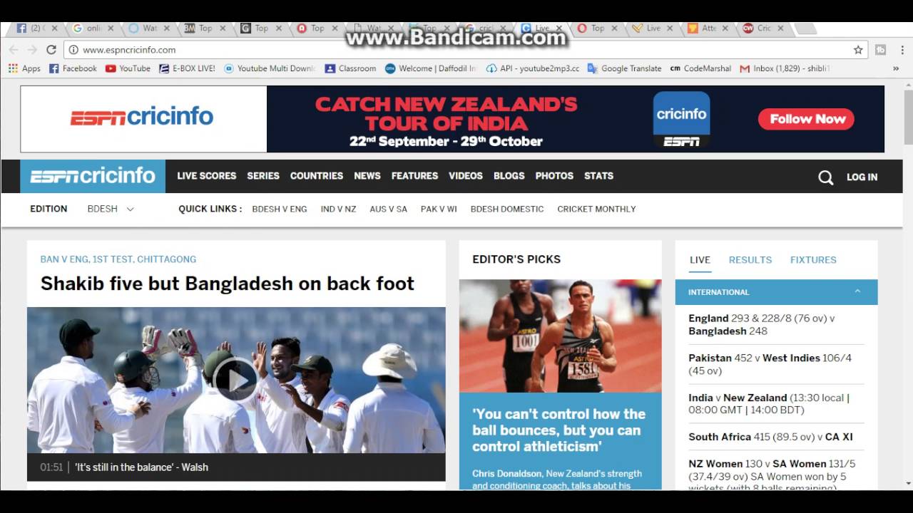 How to show cricket score and all cricket score websites - YouTube