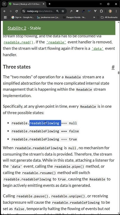 Three States in the Readable Streams - YouTube