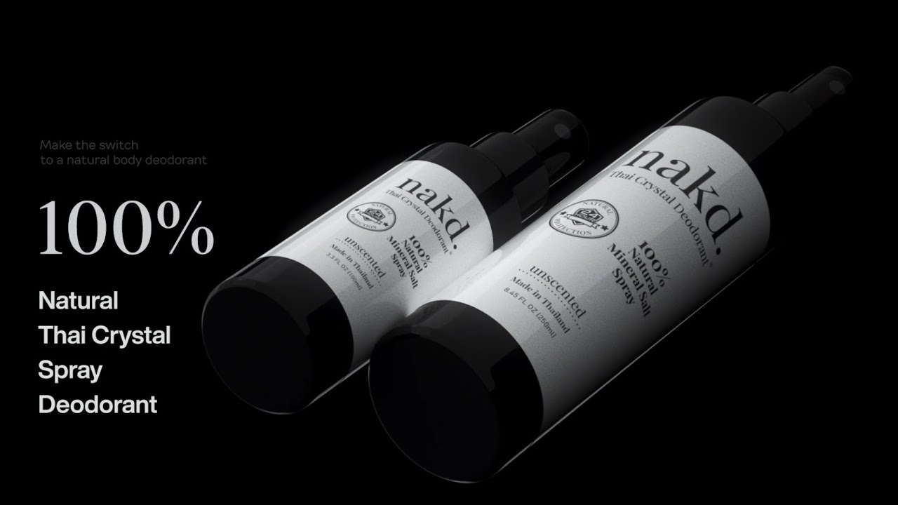Introducing nakd 100% Natural Mineral Salt Spray Deodorant | Crystal ...