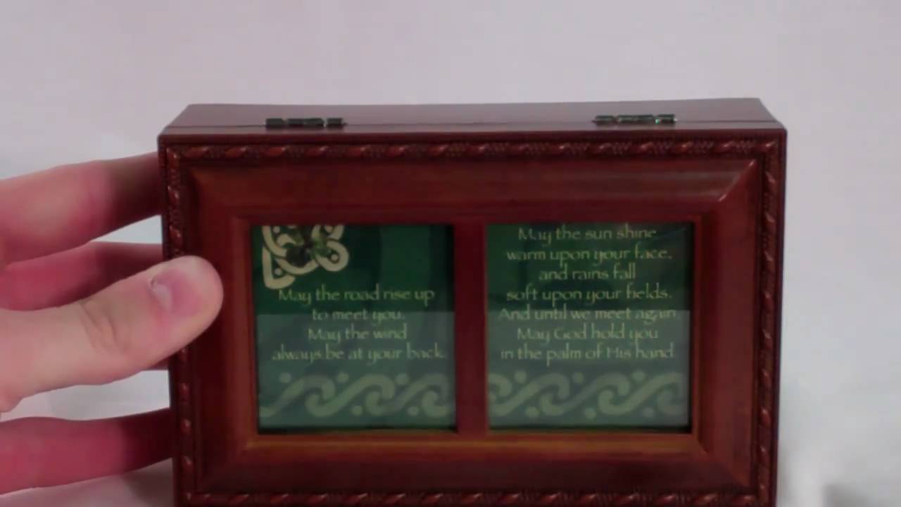 Catholic Gifts: Irish Road - Irish Eyes Wood Music Box - YouTube