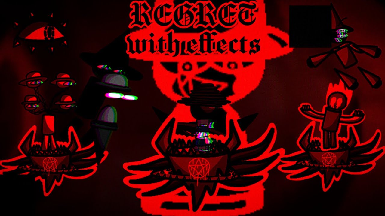 fnf REGRET with effects - YouTube