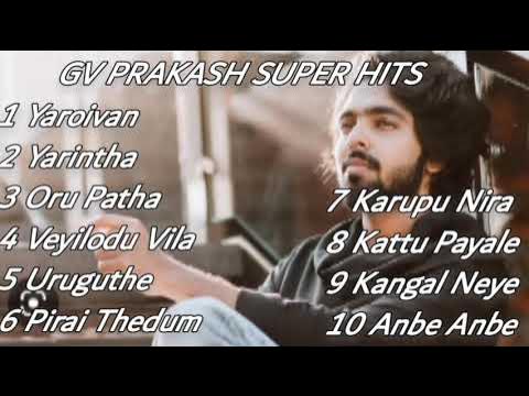 GV Prakash Songs Tamil Hits | JukeBox | Tamil Songs | Love Songs | Melody Songs | Hits - YouTube
