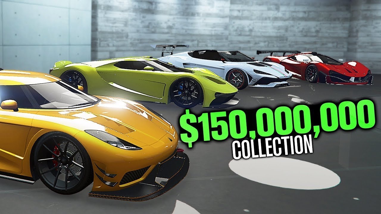 My Ultimate Hyper Car garage tour Collection! 2024 GTA V | clean builds ...