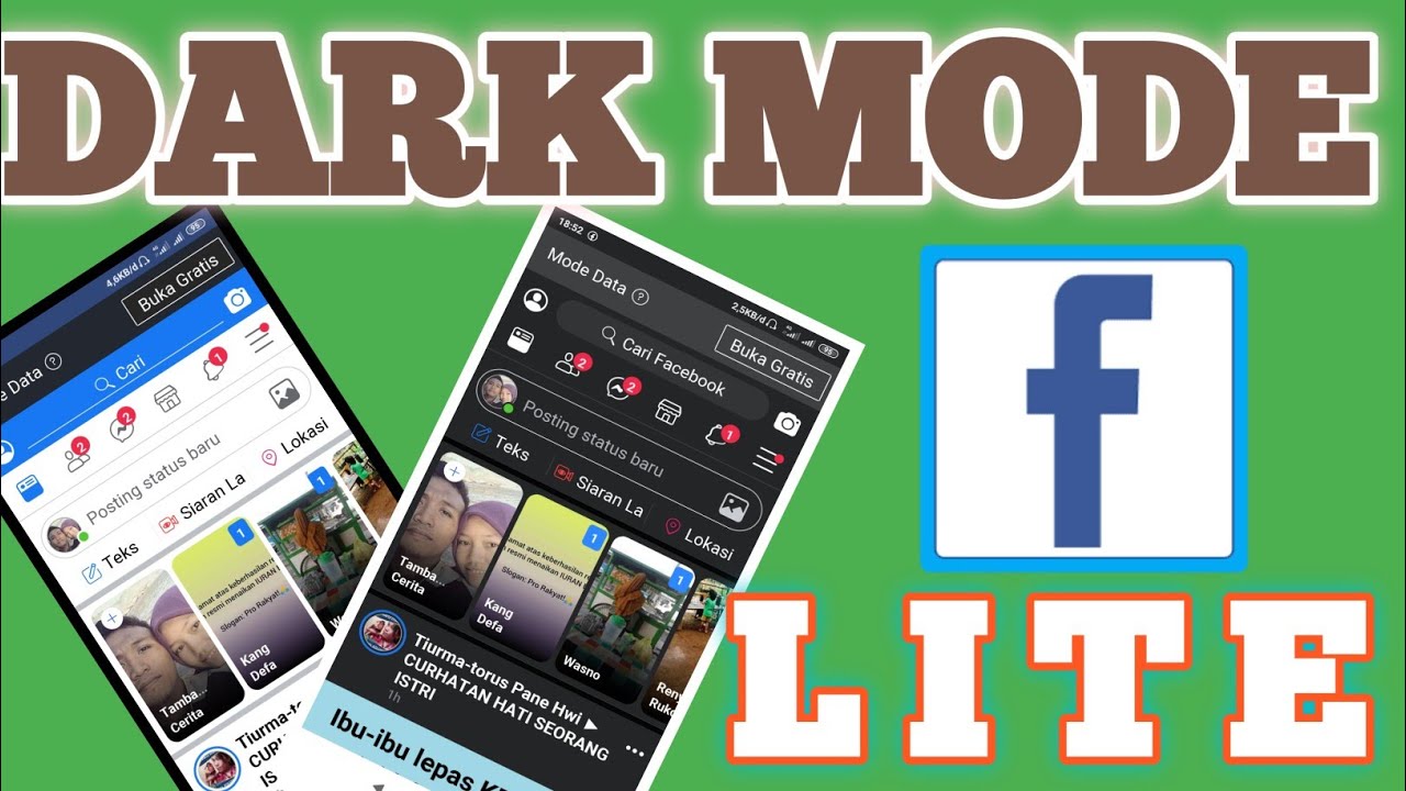 TUTORIAL DARK MODE FACEBOOK LITE - YouTube