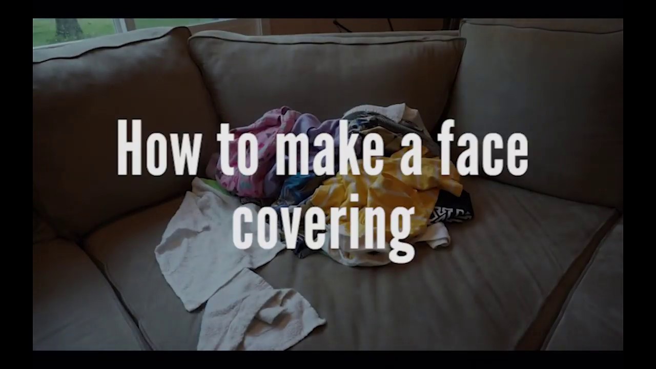 How to make a face covering - YouTube