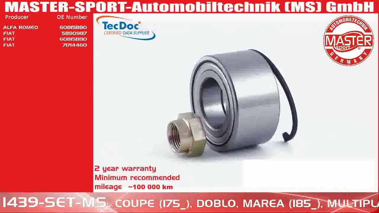 1439-SET-MS | WHEEL BEARING KIT | Master-Sport-Automobiltechnik (MS ...