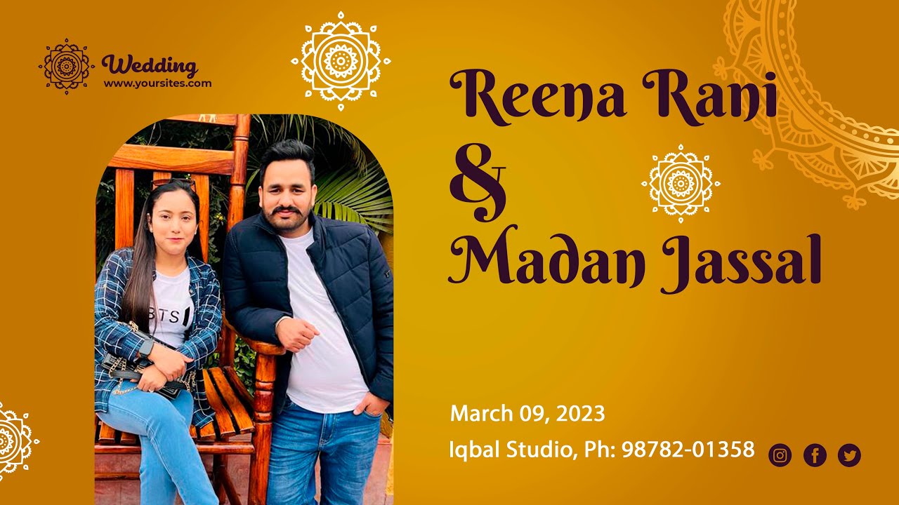 Reena Rani weds Madan Jassal - YouTube