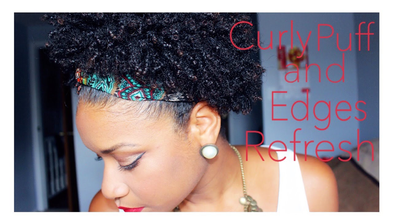 Refreshing puff and edges routine - YouTube