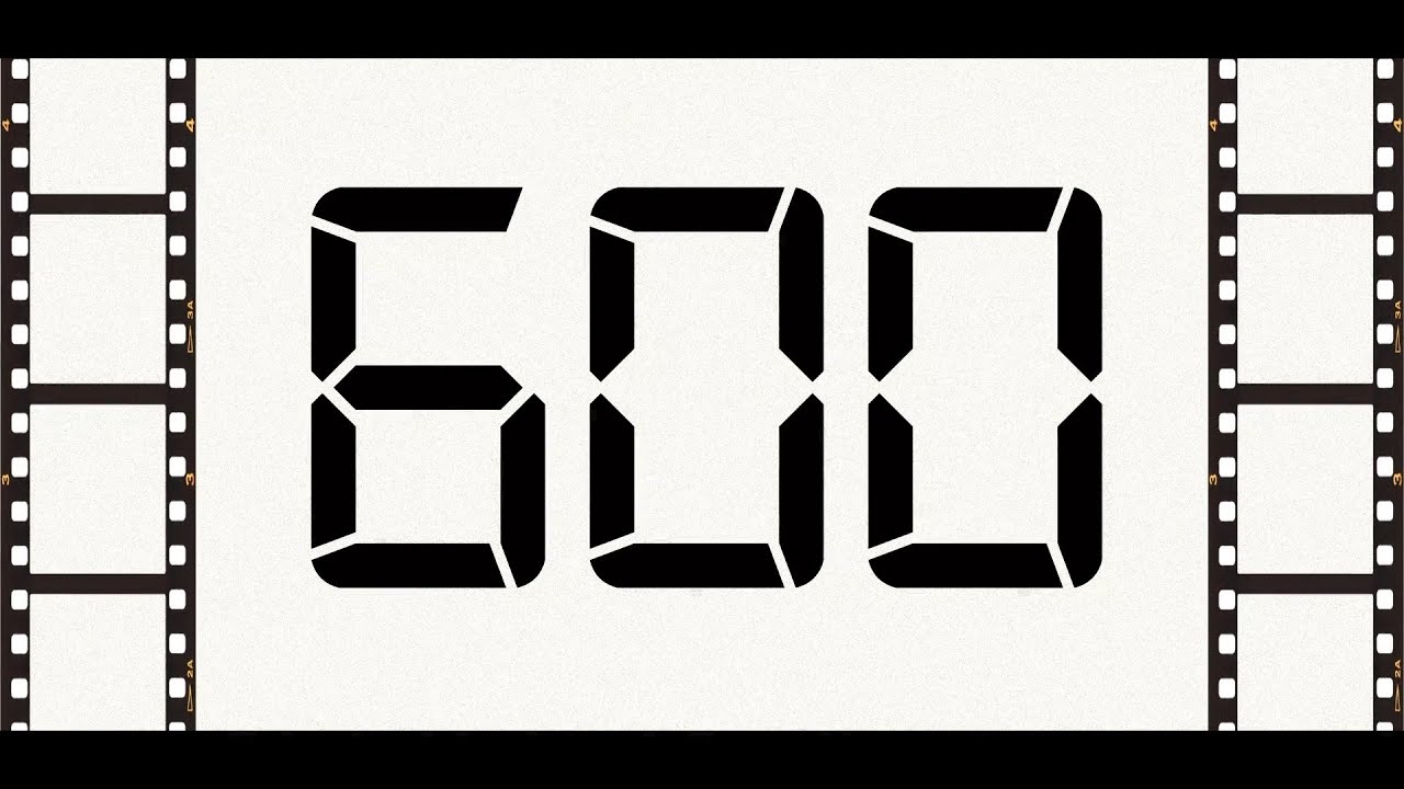 Countdown from 600 to 0 (Retro) - YouTube