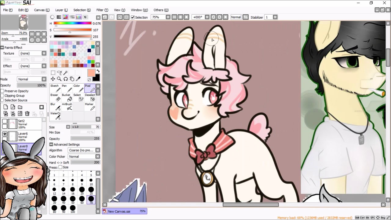 DrawTober Day 12 - White Rabbit - YouTube