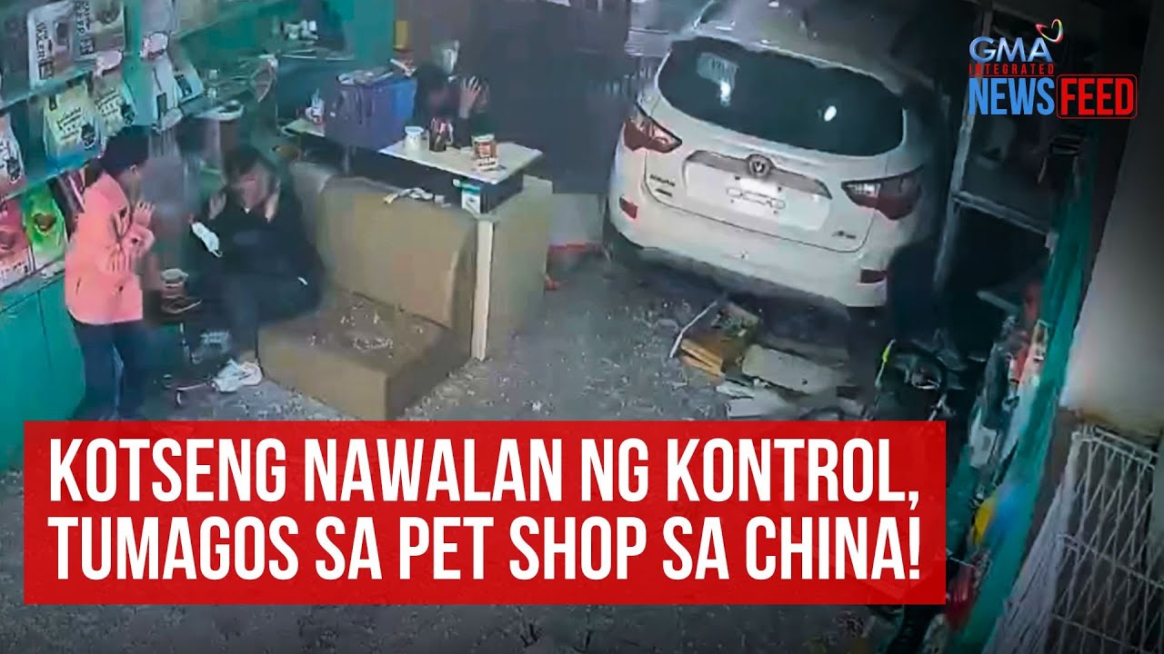 Kotseng nawalan ng kontrol, tumagos sa pet shop sa China! | GMA ...