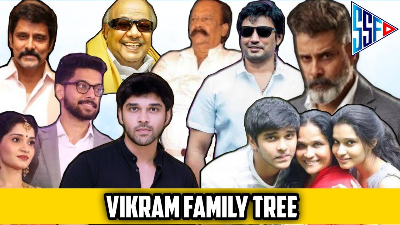 Vikram's Family || Vikram(actor),Dhruv Vikram, Prashanth || South ...