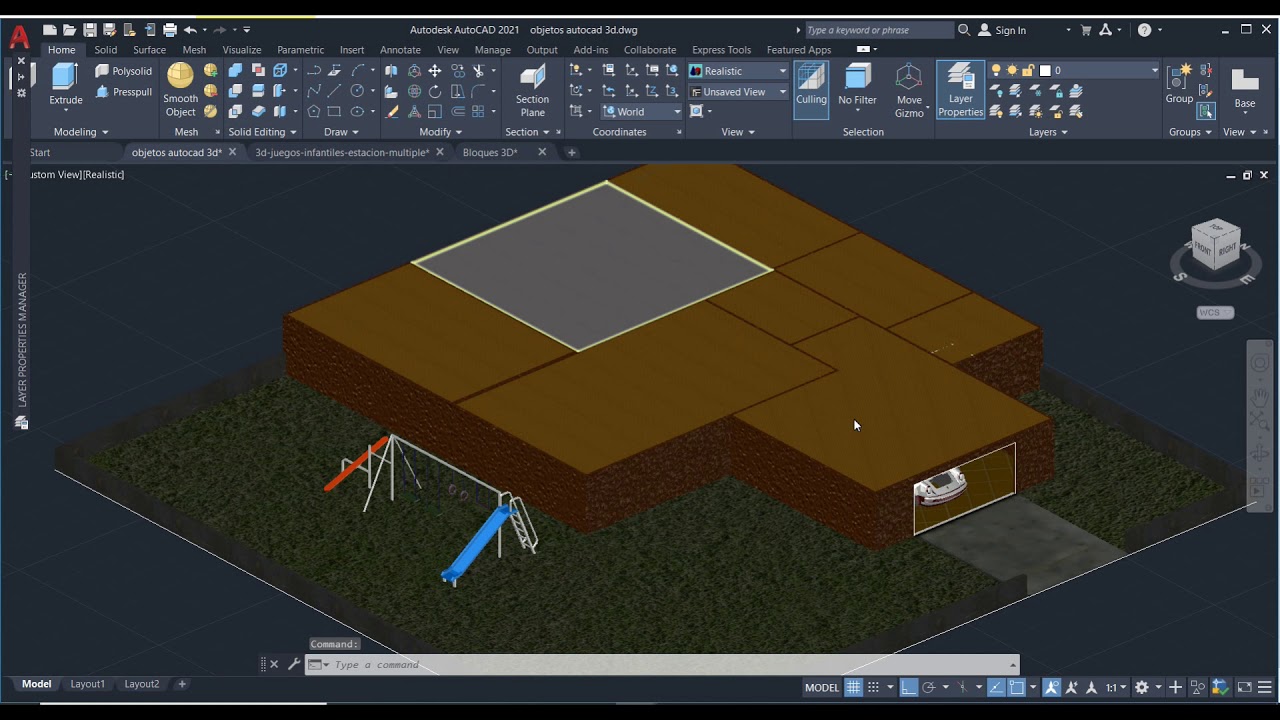 Bloques AutoCAD - 3D - YouTube