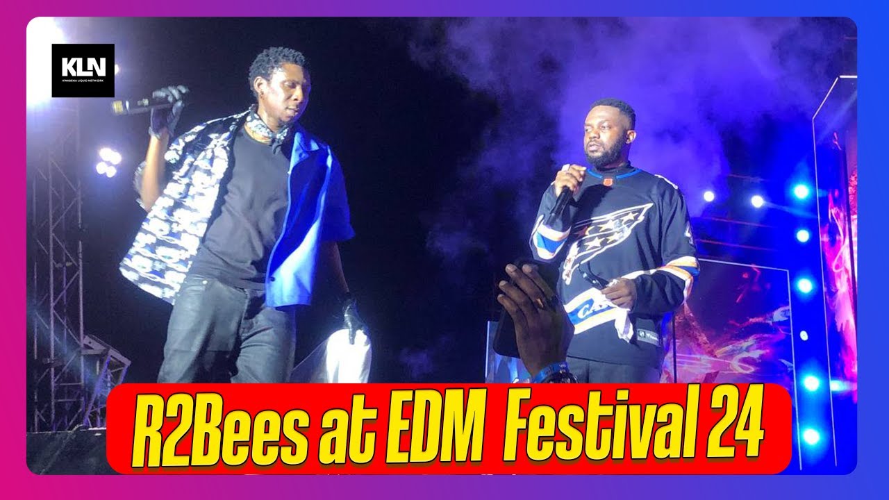 R2Bees & Beeztrap KOTM Shut down EDM Festival 2024 In Accra - YouTube