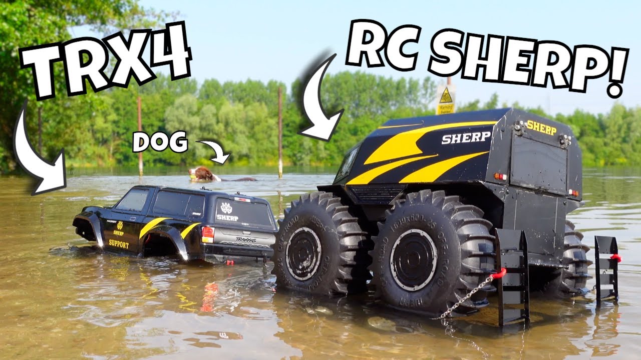 Can This RC Sherp Swim like the REAL Thing? I drove it into a Lake to ...