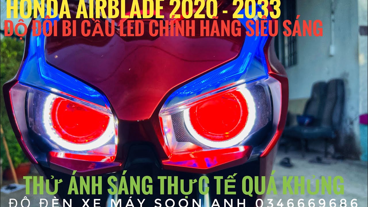 AB 2023 độ đôi bi cầu led Chính hãng sáng khủng cở nào- Zalo soon anh ...