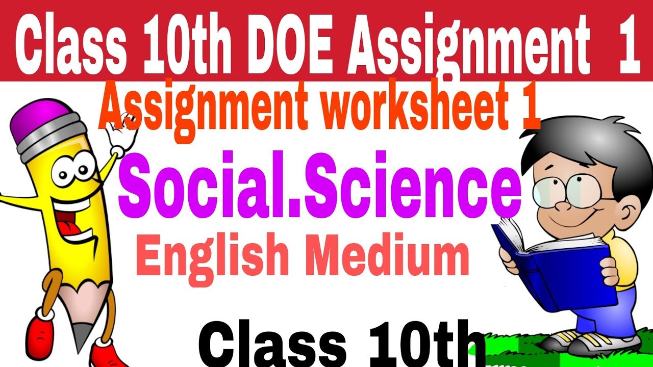Class 10th S.St Assignment worksheet 1 Social.Science Worksheet 1 New ...