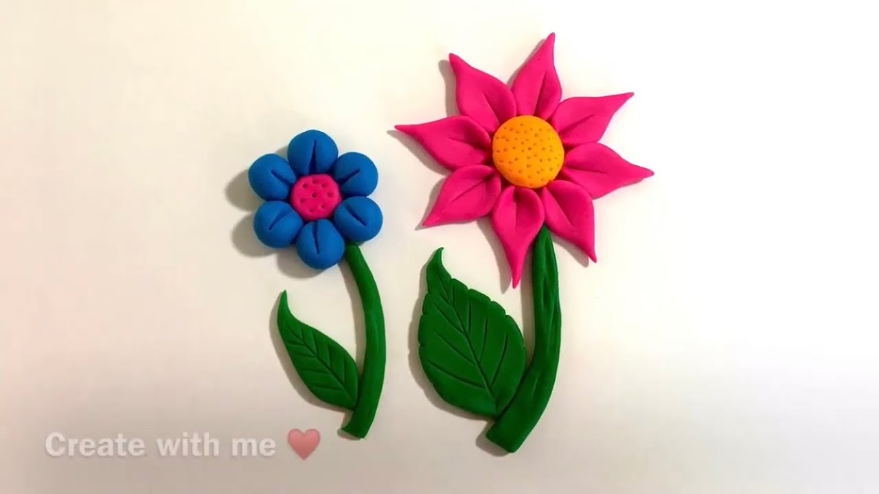 How To Make Clay Art Flowers