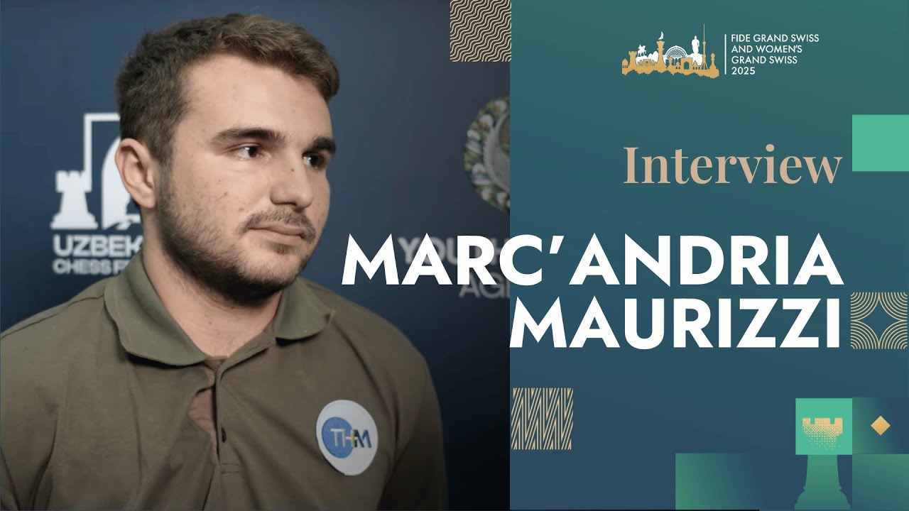 Interview with Marc'Andria Maurizzi 🇫🇷 | Round 4 | FIDE Grand Swiss ...