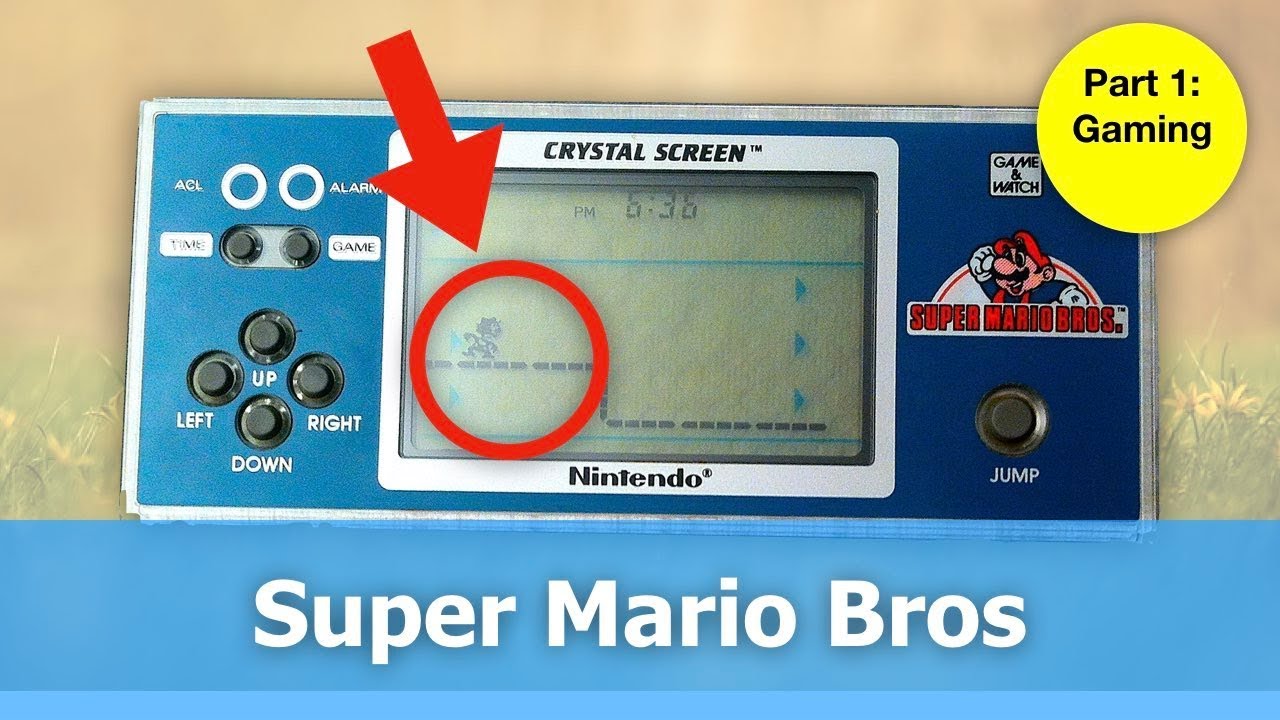 Super Mario Bros. Game and Watch, 1986 YM-801, Repair (1/2) - YouTube