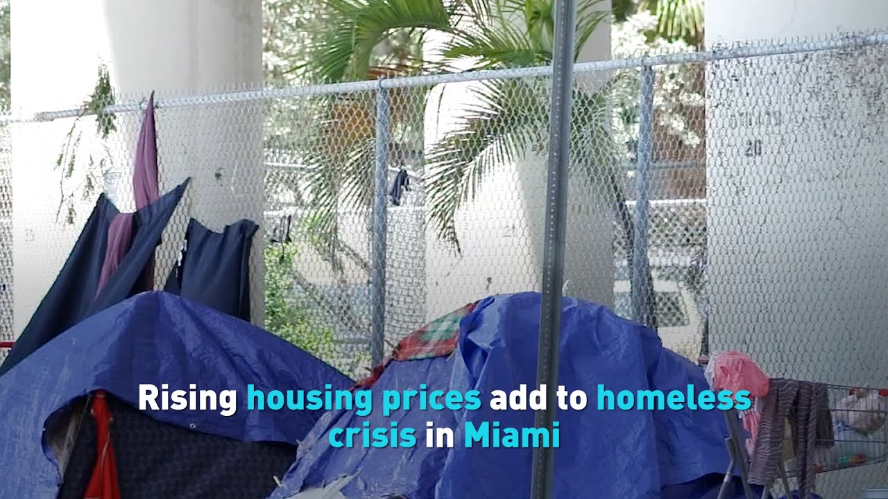 Rising housing prices add to homeless crisis in Miami - YouTube