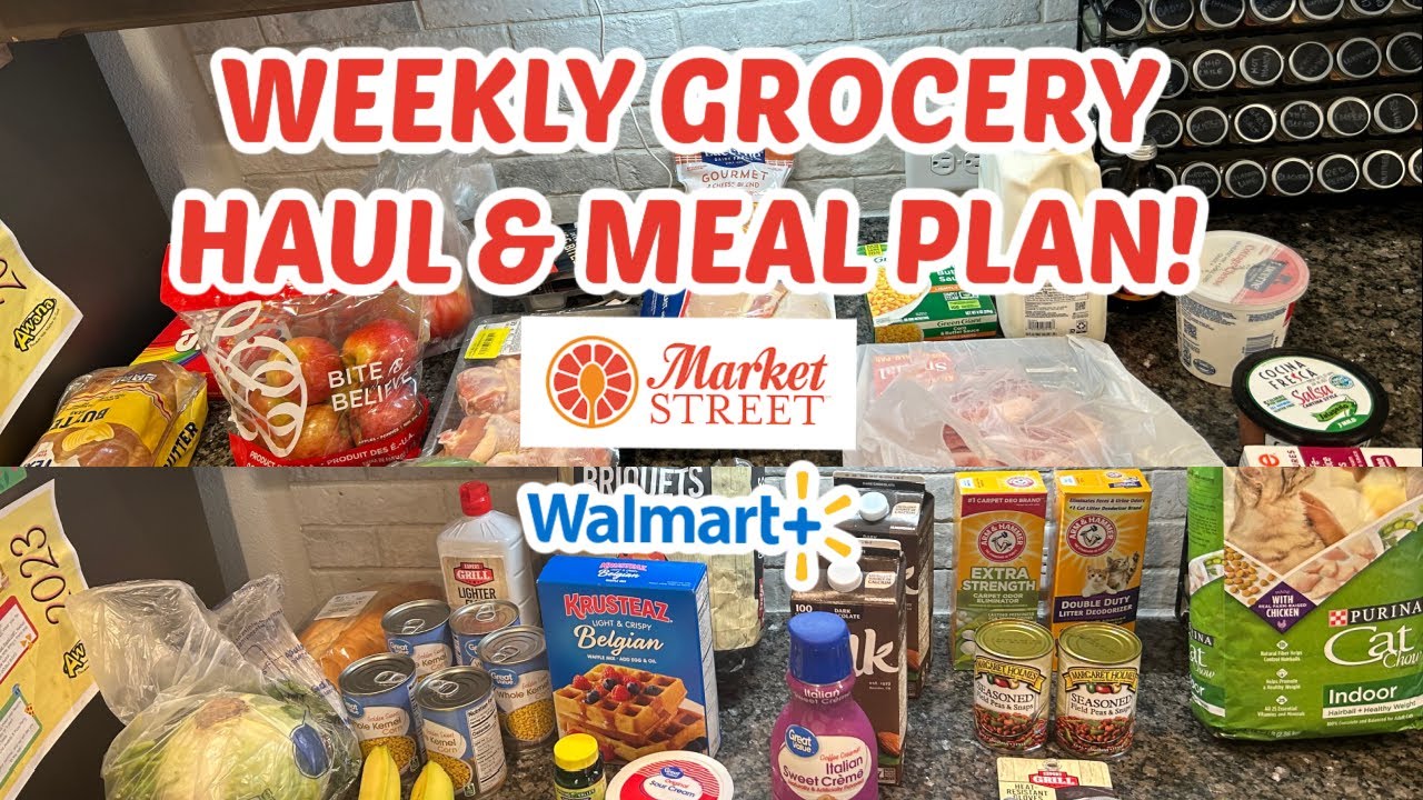 BUDGET GROCERY HAUL AND MEAL PLAN | BIG WEEKLY GROCERY HAUL - YouTube