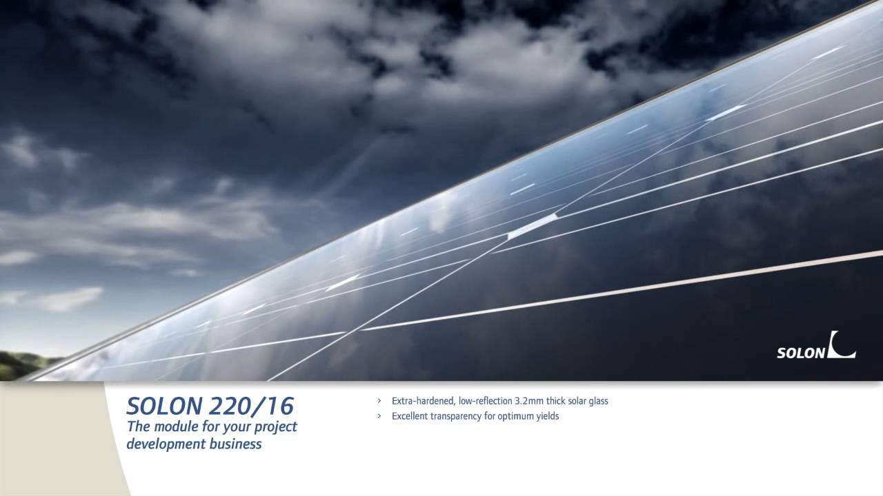Solar panel Solon 220/16 Series (240-245-250W) Mono & Poly - YouTube