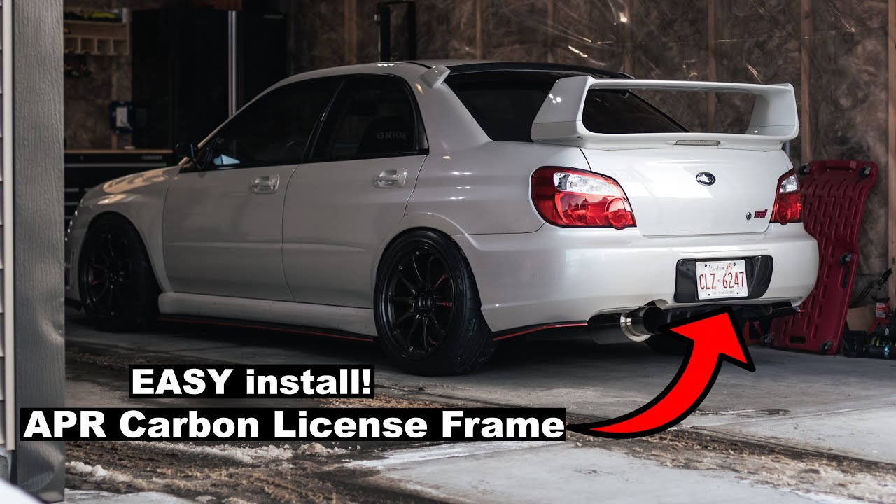 Installing APR CARBON License Plate Surround - YouTube