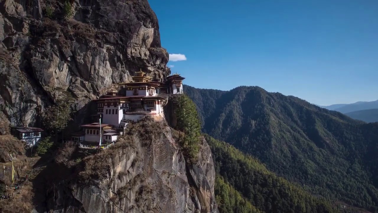 Tiger's Nest | Paro Taktsang | Aerial View | Drone Shot | Free To Use ...