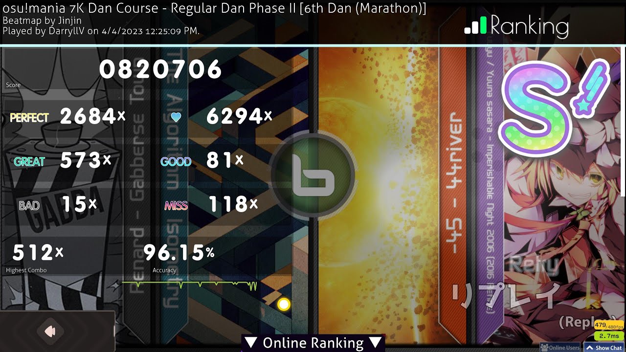7K Regular Dan [6th Dan] 96.15% CLEAR 843,657 - YouTube