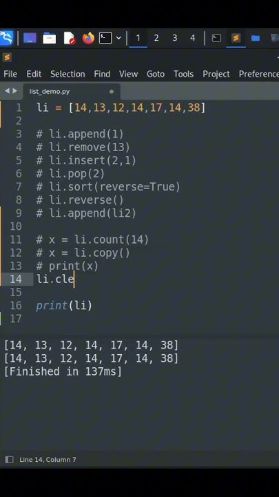 Part 3 Python List Methods Python Pythontutorial Pythonprogramming Youtube