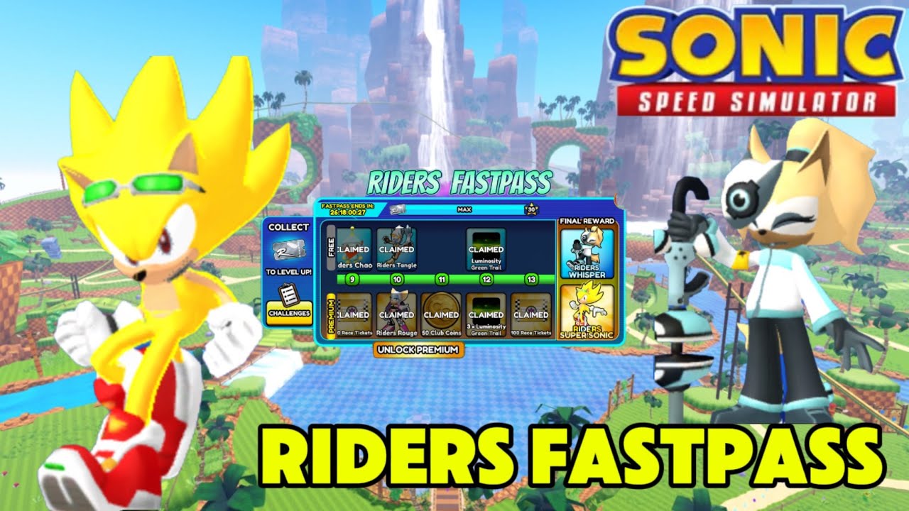 RIDERS SUPER SONIC (Sonic Speed Simulator Riders FastPass Showcase ...