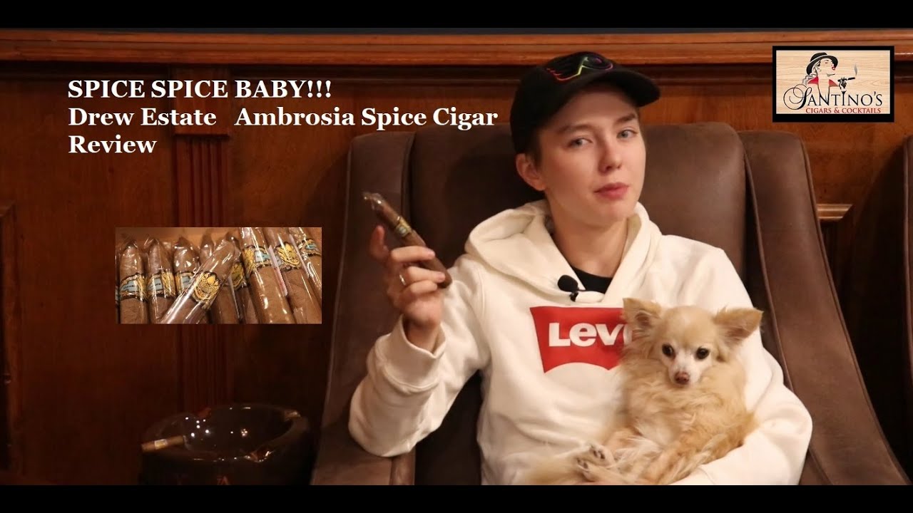 SPICE SPICE BABY!! Drew Estate Ambrosia Spice Cigar Review - YouTube