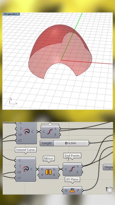 Catenary Grasshopper Curve + Voronoi 3D Panels - YouTube